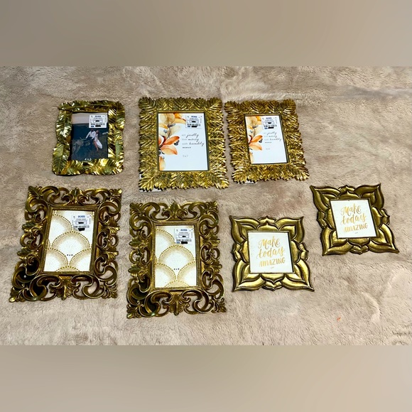 Accents | 7 Gold Frames | Poshmark